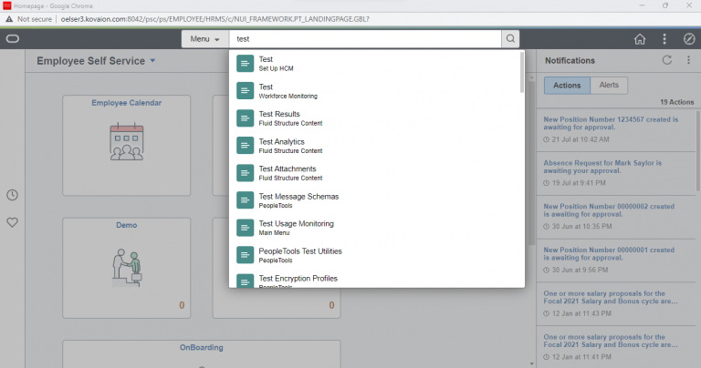 PeopleTools 8.59 | Exploring Search & Navigation Features
