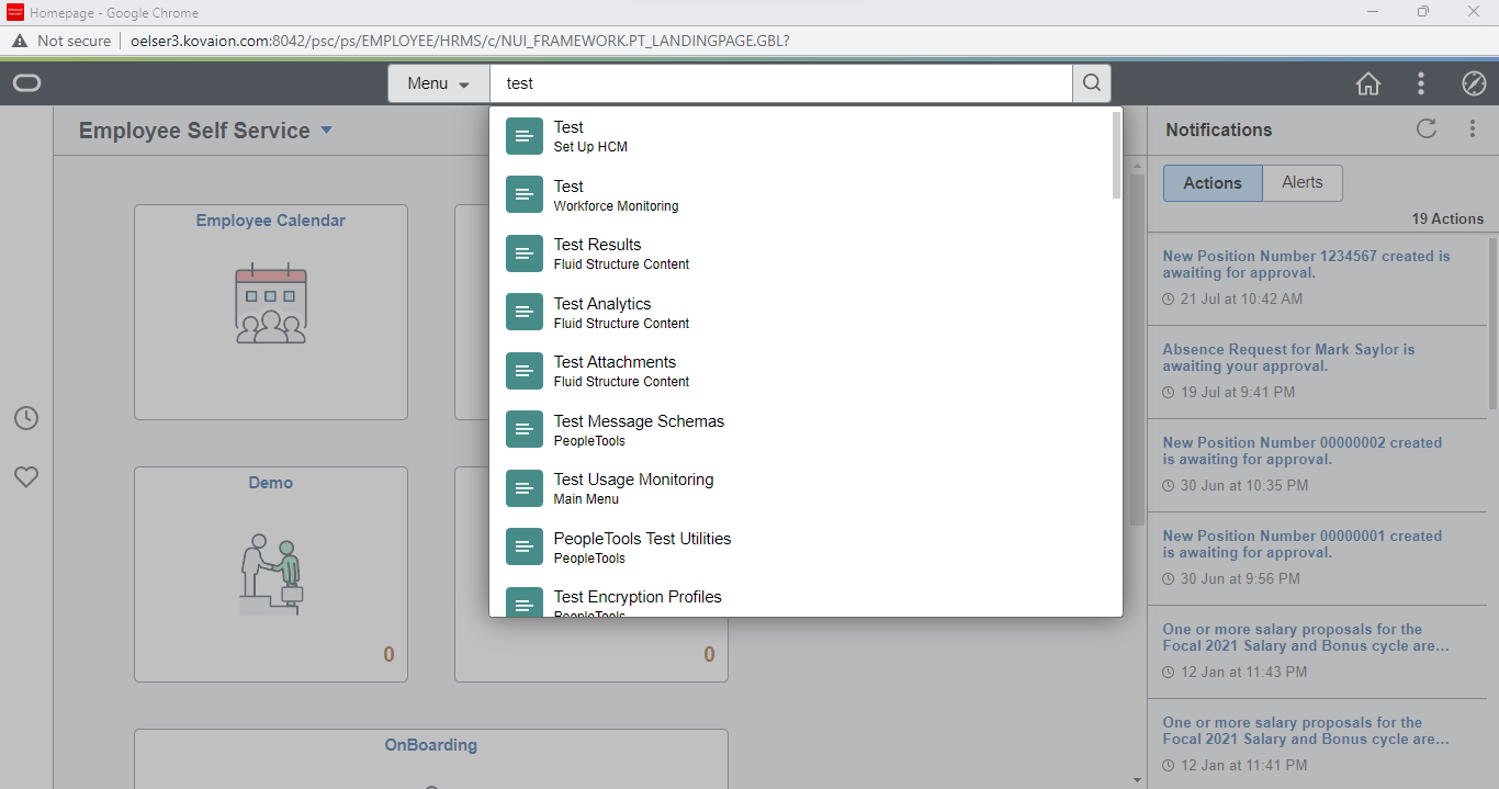 PeopleTools 8.59 | Exploring Search & Navigation Features