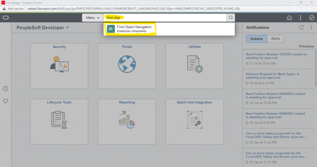 PeopleTools 8.59 | Exploring Search & Navigation Features