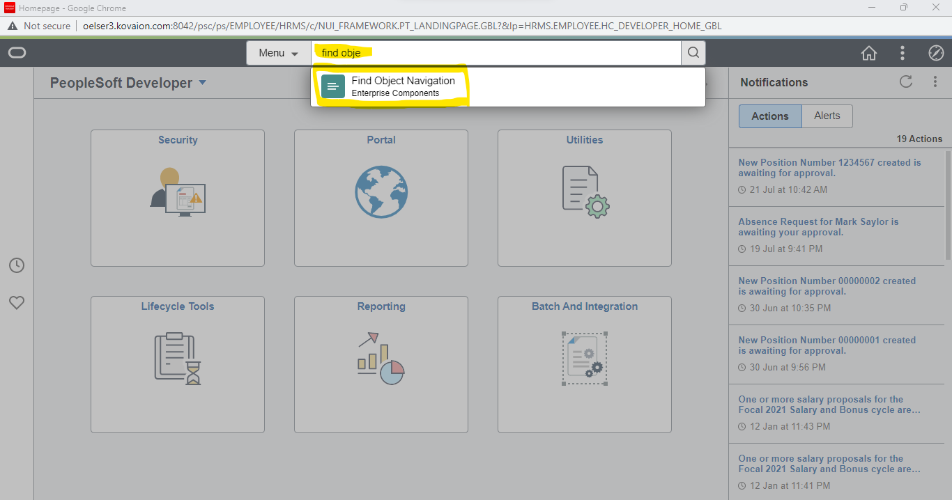 PeopleTools 8.59 | Exploring Search & Navigation Features
