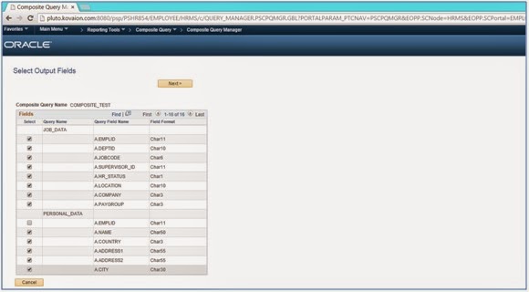 PeopleSoft Composite Query | Overview