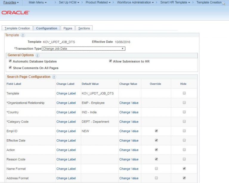 PeopleSoft | Smart HR Templates