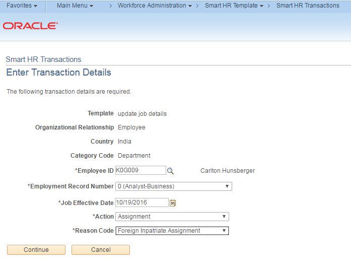 PeopleSoft | Smart HR Templates