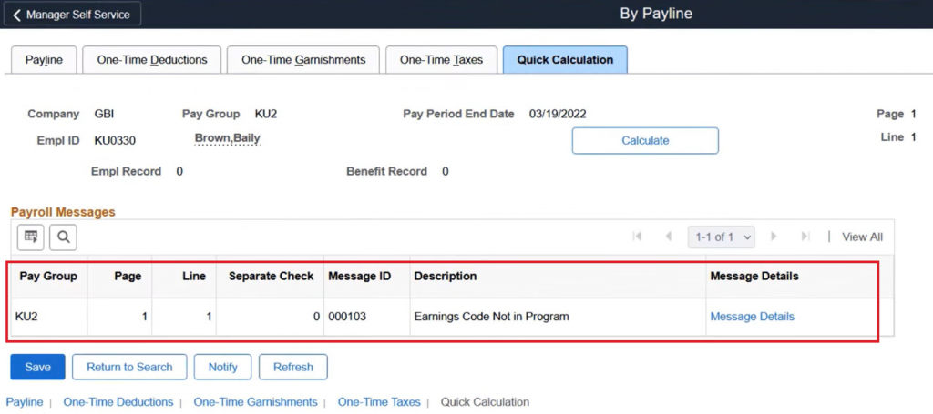PeopleSoft HCM PUM 43 Feature | Quick Calculation for NA payroll
