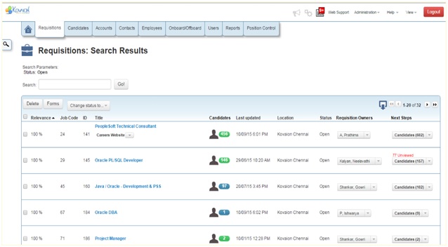Career Section in Taleo Business Enterprise