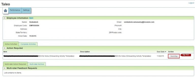 Taleo Business Enterprise Taleo Onboarding | Hiring Employees