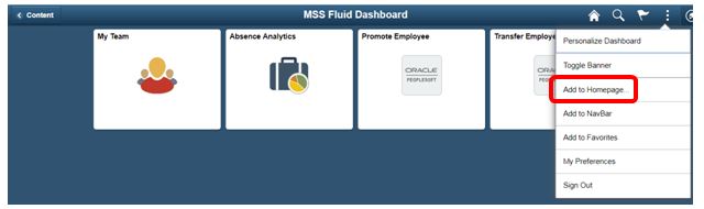 PeopleSoft | Fluid Dashboards