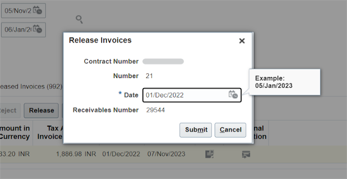 Billing Process Of Projects With Contracts Oracle Erp Cloud