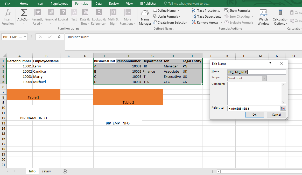 Creation Of Bip Report In Oracle Fusion Leveraging Excel Adapters