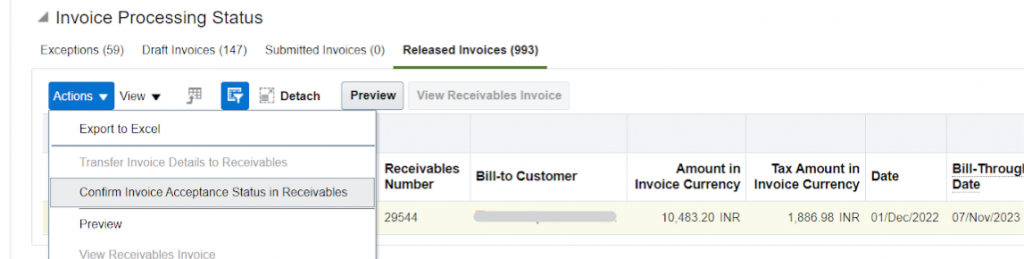 Billing Process Of Projects With Contracts Oracle Erp Cloud