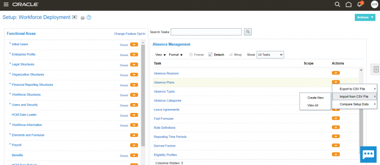 Oracle HCM Cloud Implementation | Absence Setup Migration