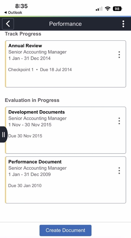 PeopleSoft PUM Image 45 | Performance Management for Mobile Users