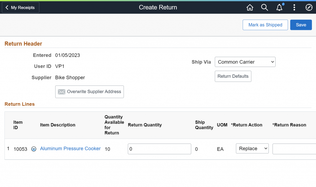 PeopleSoft FSCM Update Image 45 | Manage Receipts PeopleSoft FSCM Update Image 45 | Manage Receipts