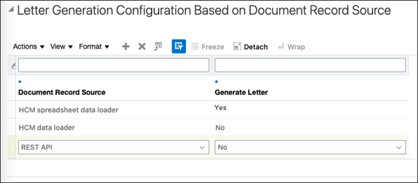 Generation of Letter from Document of Records When using HDL