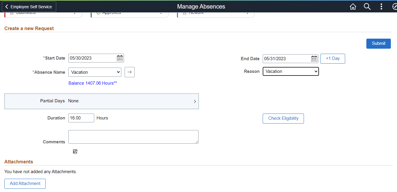 PeopleSoft HCM PI45 Absence Management through Self Service PeopleSoft HCM PI45 Absence Management through Self Service