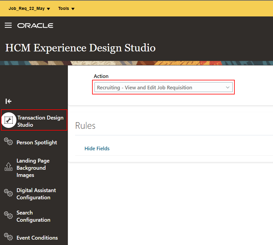 Enabling Metrics In Requisition Overview Oracle Fusion Recruiting Cloud