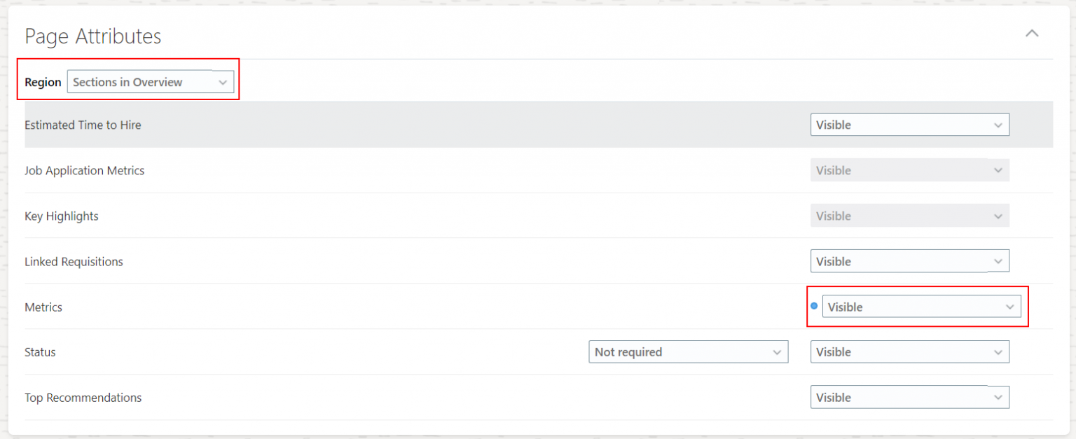 Enabling Metrics in Requisition Overview | Oracle Fusion Recruiting Cloud