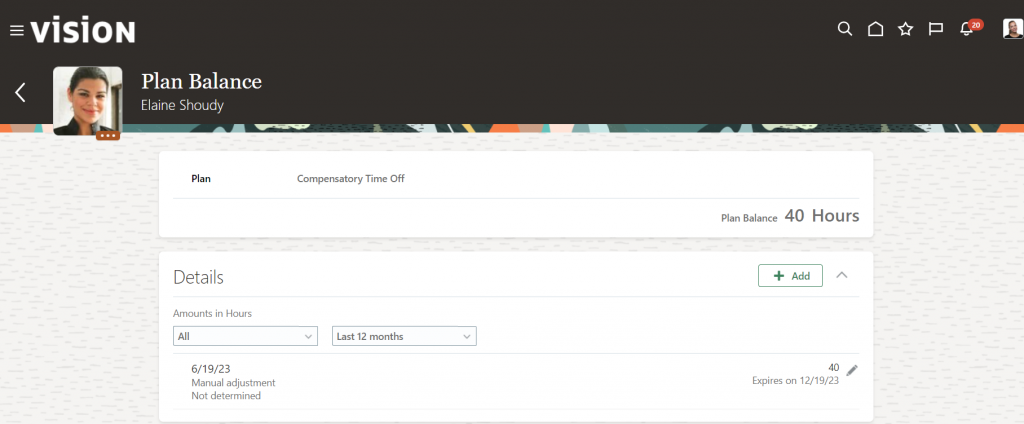 Implementing Compensatory Type Absence