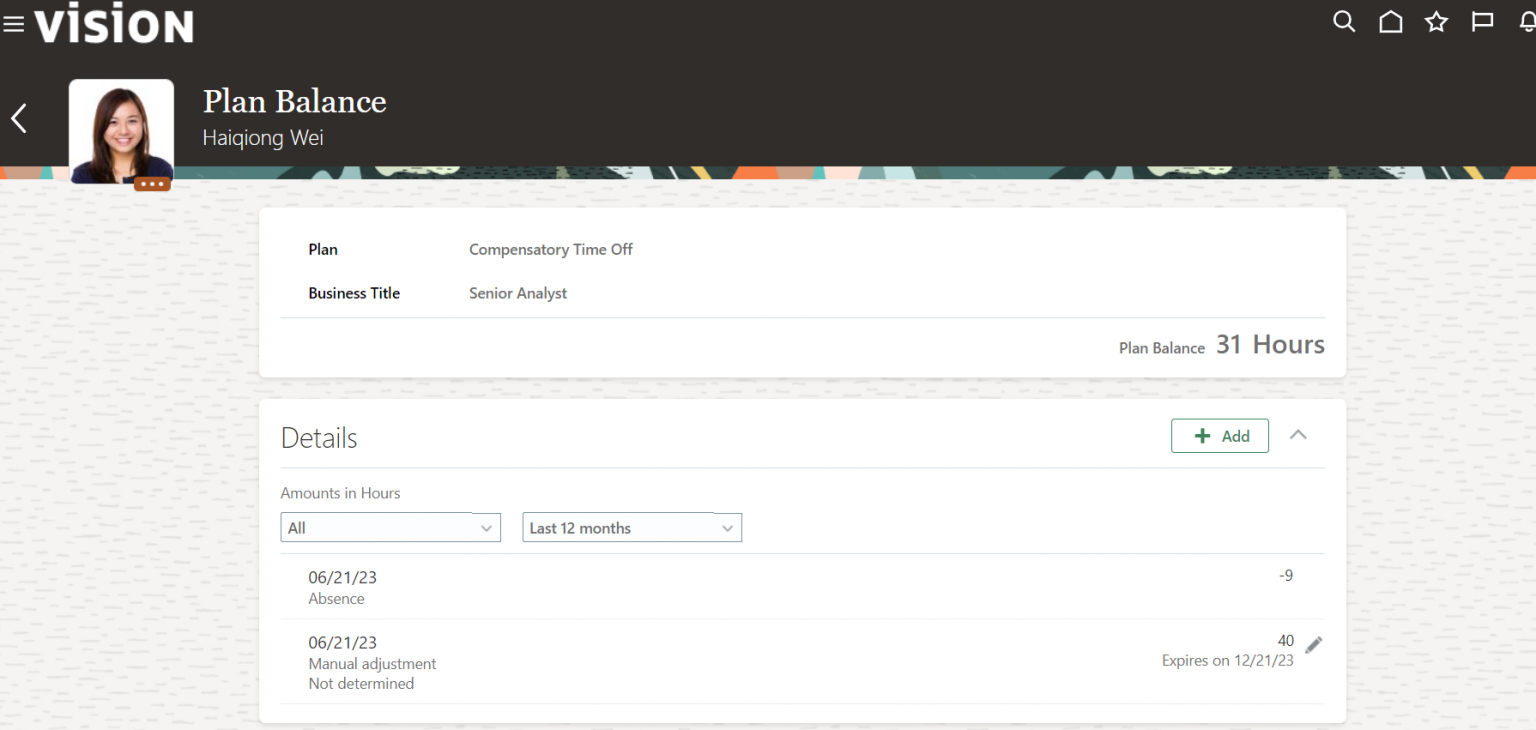 Implementing Compensatory Type Absence