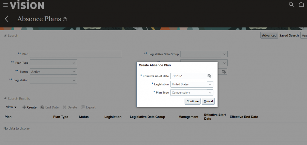 Implementing Compensatory Type Absence