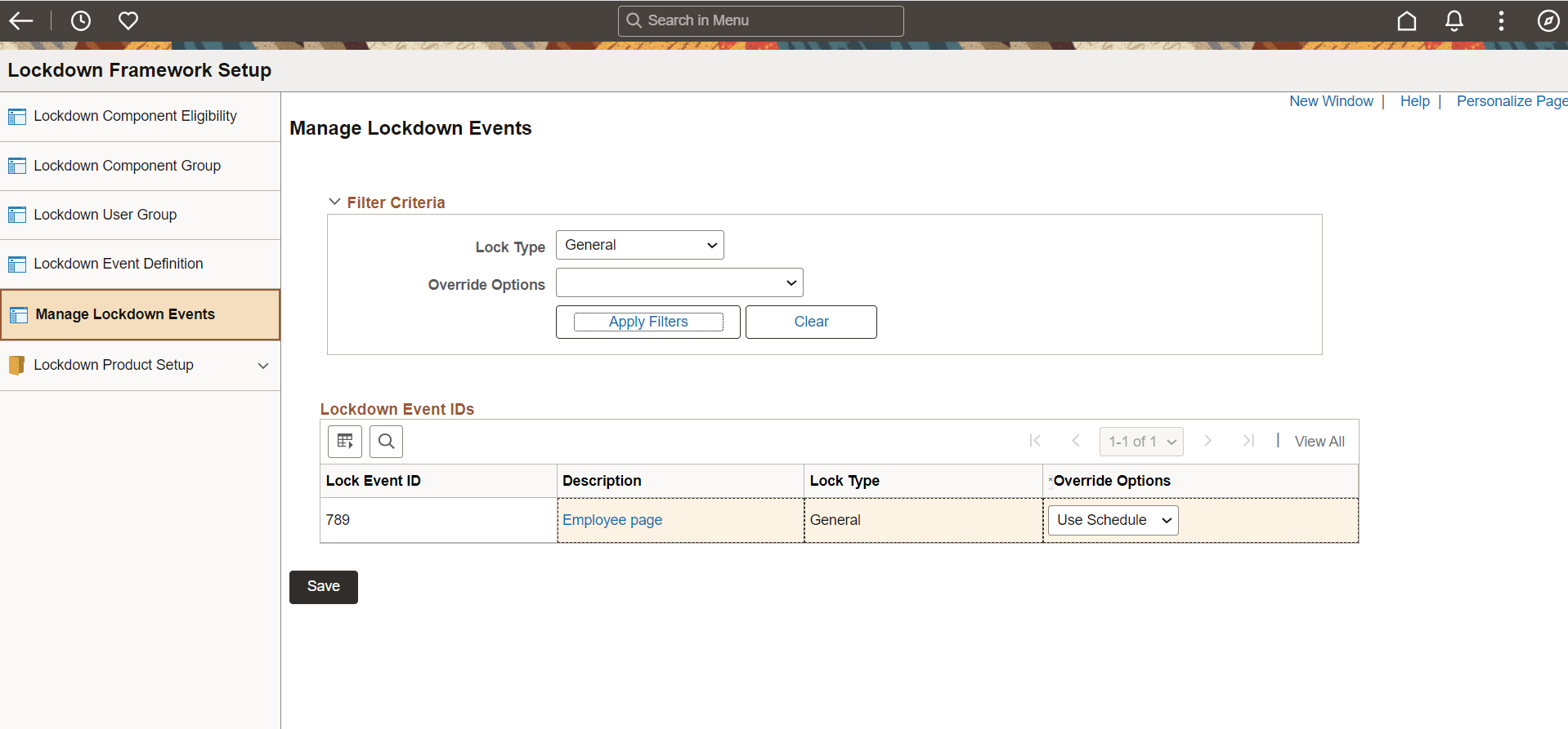 Enhanced Data Lockdown Framework | PeopleSoft HCM PUM 46