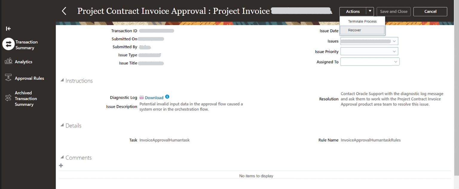 Updated Workflow Transaction with Workflow Rules Report