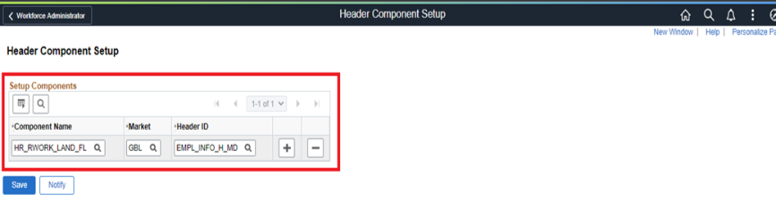 Peoplesoft HCM PUM Image 46 | Employee Header Configuration