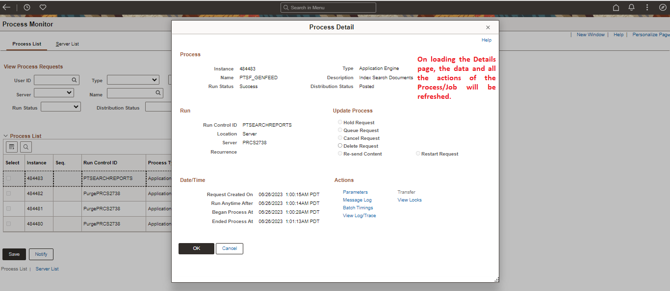 PeopleTools 8.59 and 8.60 | Process Monitor Changes
