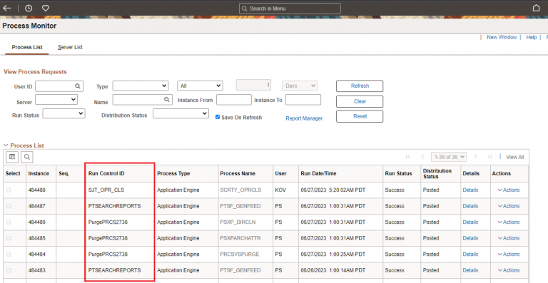 PeopleTools 8.59 and 8.60 | Process Monitor Changes