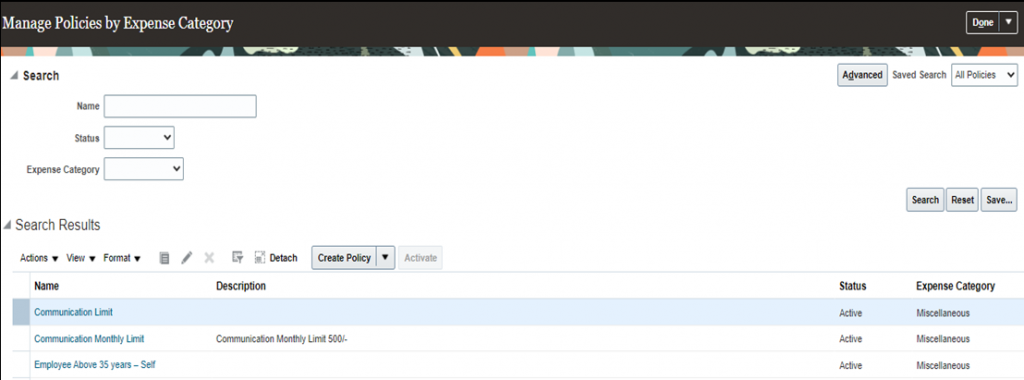 Oracle HCM Cloud - Expense Restricting Rate Limits in Expense