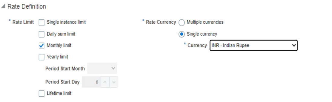 Oracle Hcm Cloud Expense Restricting Rate Limits In Expense