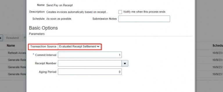 Oracle ERP Cloud Evaluated Receipt Settlements (ERS)