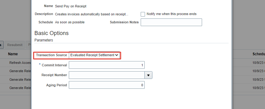 Oracle ERP Cloud Evaluated Receipt Settlements (ERS)