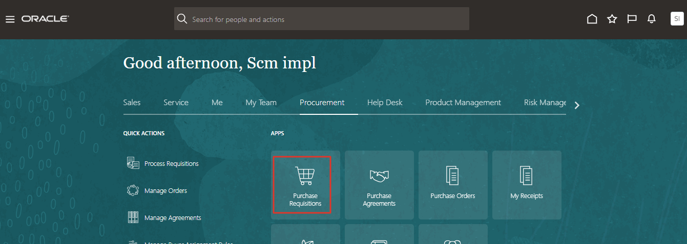 Oracle ERP Cloud Touchless Buying