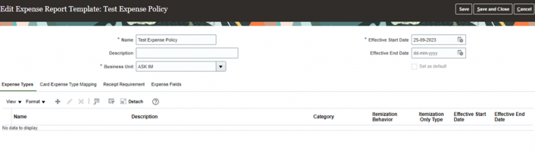 Oracle HCM Cloud - Expense Restricting Rate Limits in Expense