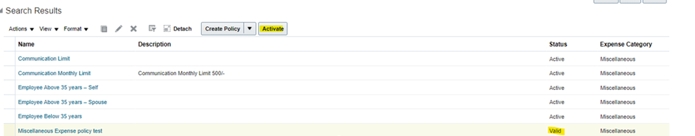 Oracle HCM Cloud - Expense Restricting Rate Limits in Expense