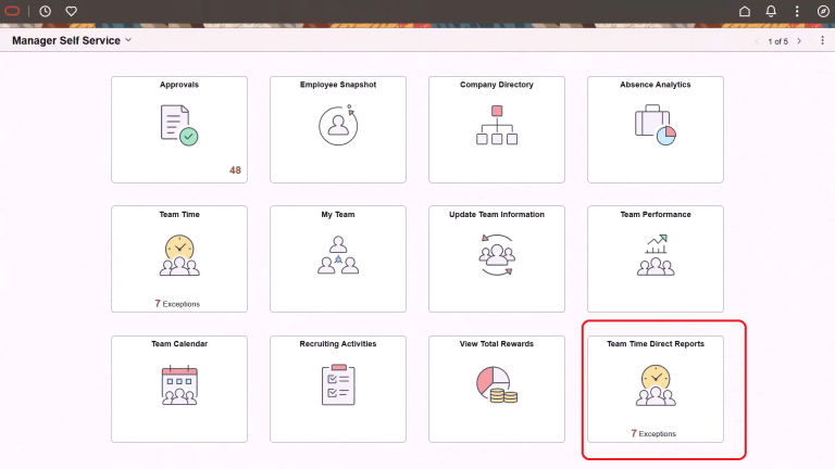 Streamlining Managerial Tasks with PeopleSoft HCM's Direct Reports Tile