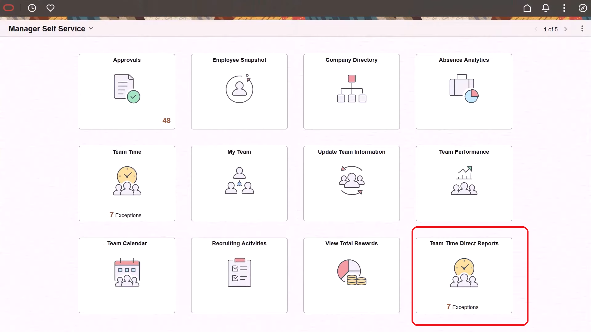 Streamlining Managerial Tasks with PeopleSoft HCM's Direct Reports Tile