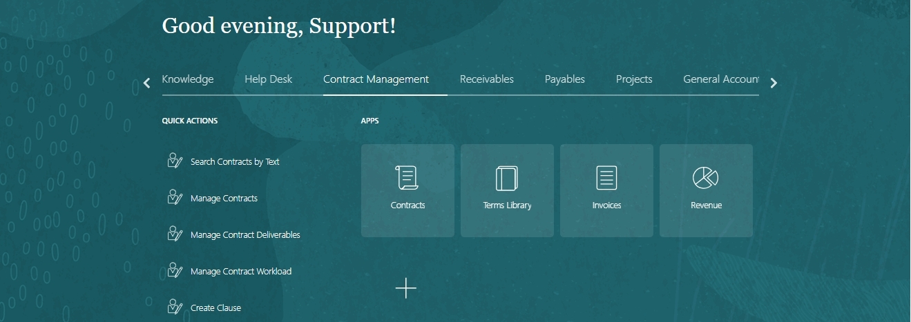 Creation of Contracts in Oracle Cloud ERP