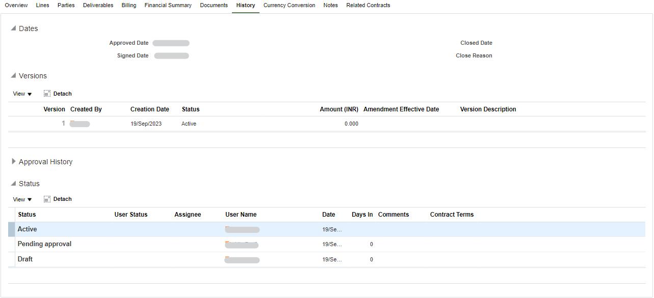 Creation of Contracts in Oracle Cloud ERP