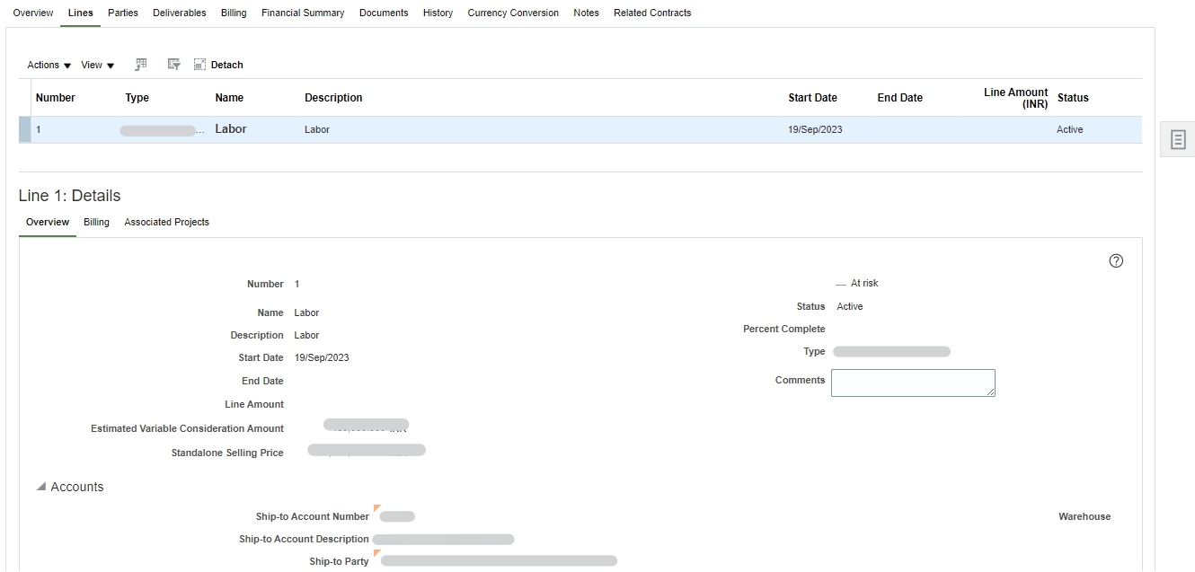 Creation of Contracts in Oracle Cloud ERP