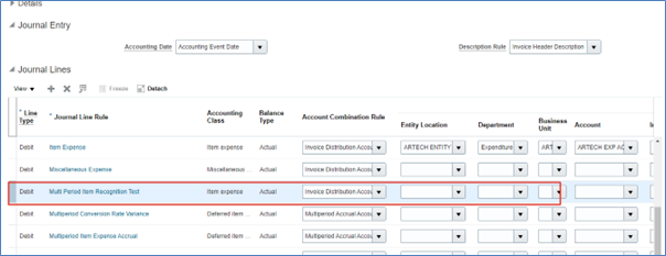 Oracle ERP Cloud | Multiperiod Accounting Invoices