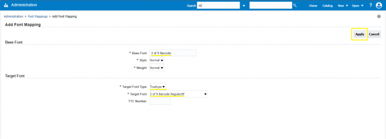 Oracle BI Reports | Incorporating Barcodes via RTF & Administration Setup