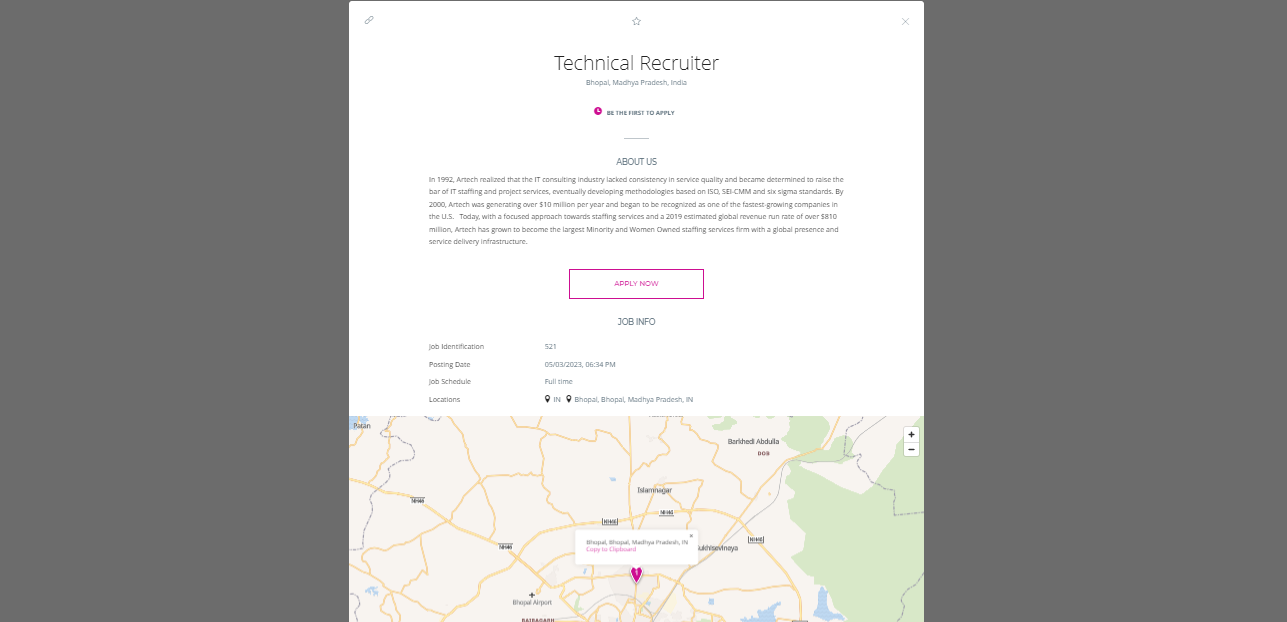 Explore Jobs on Oracle Maps with Oracle Recruiting Cloud (ORC) 23D Release