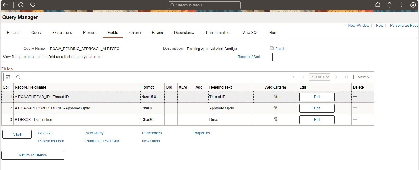 Oracle PeopleSoft | Setting Up Alerts for Pending Approvals