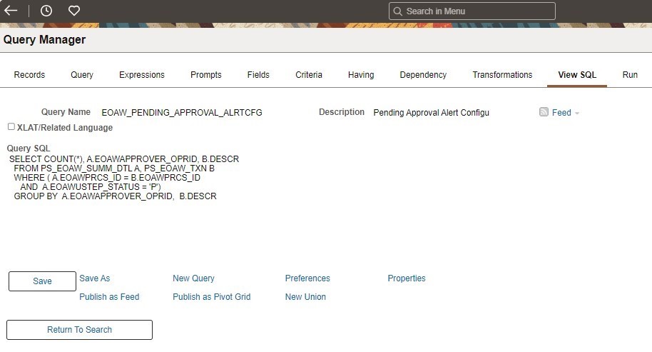 Oracle PeopleSoft | Setting Up Alerts for Pending Approvals