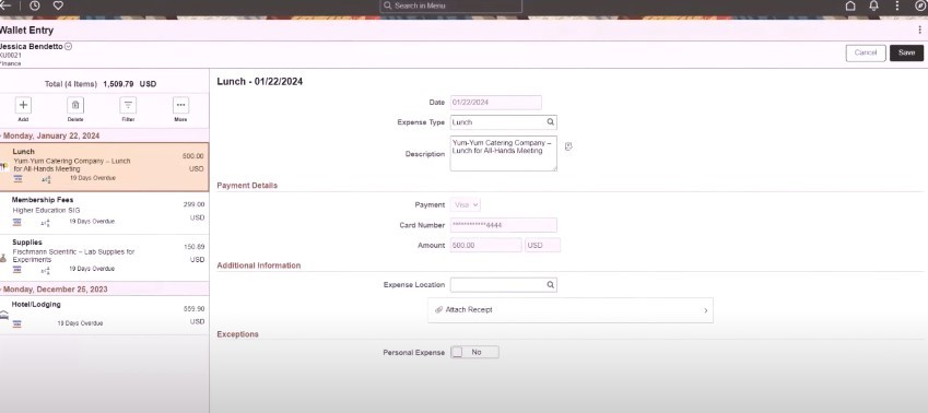PeopleSoft FSCM 50 | Travel Authorization and Expense Management