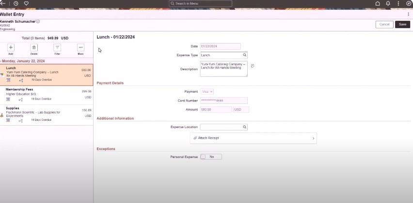 PeopleSoft FSCM 50 | Travel Authorization and Expense Management