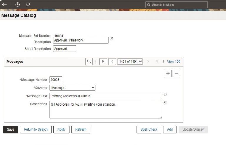Oracle PeopleSoft | Setting Up Alerts for Pending Approvals