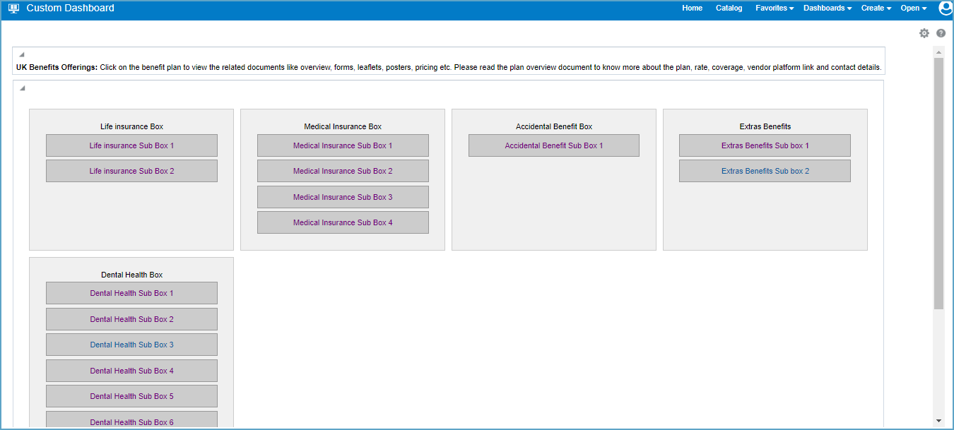 Integrating a Customized Dashboard into Oracle Benefits Self-Service